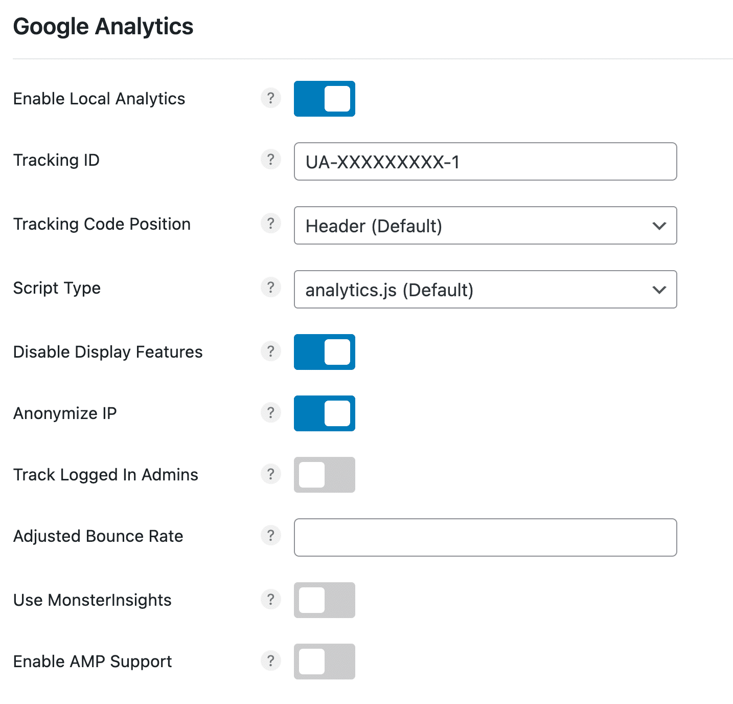 How to enable Local Analytics (host Google Analytics on your site)