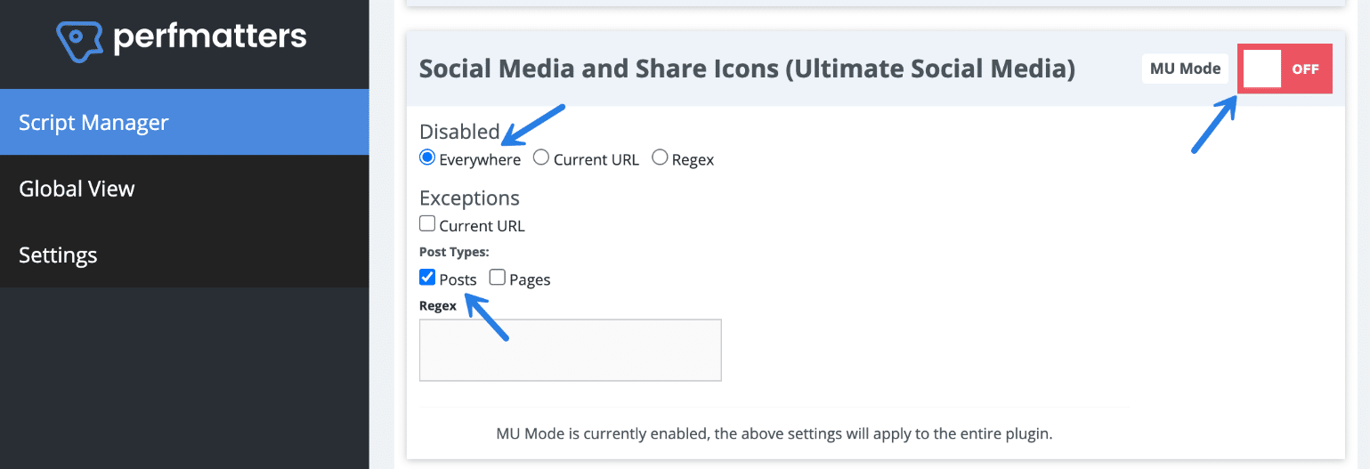 How to use the Script Manager's MU mode to disable WordPress plugins