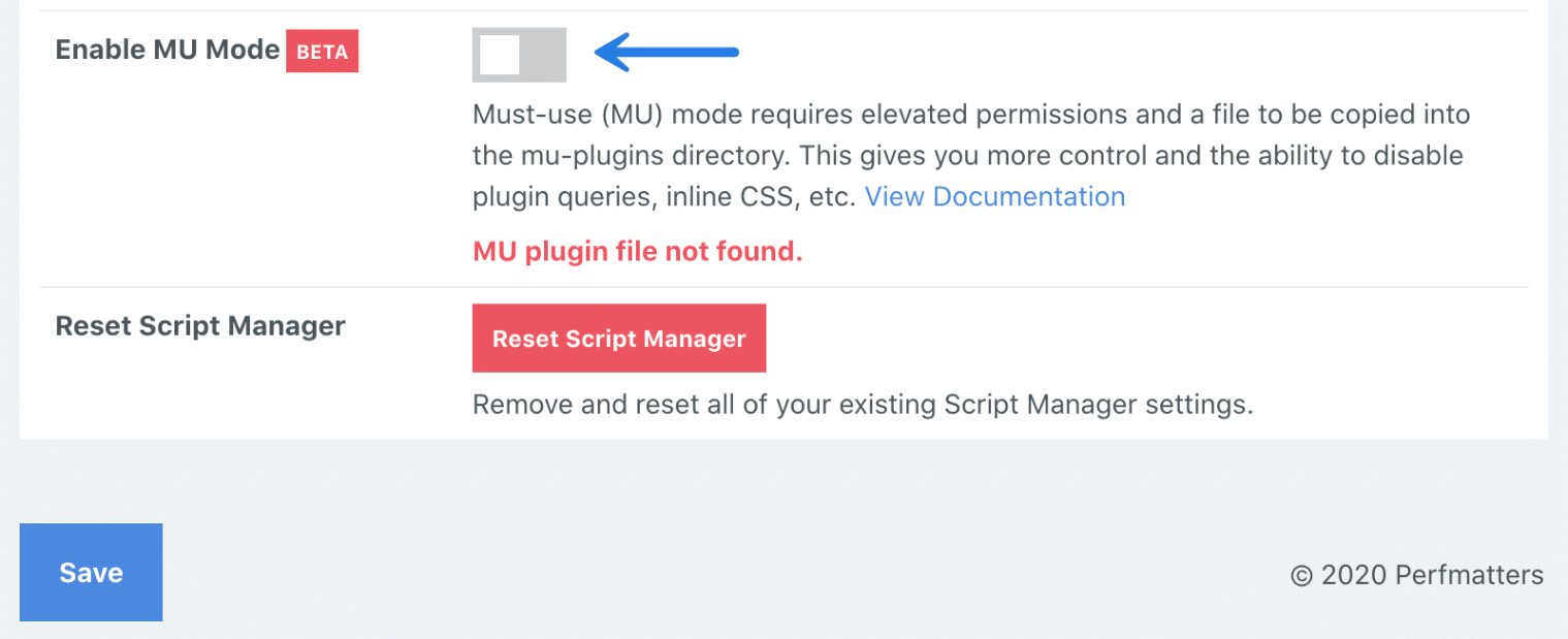 How to use the Script Manager's MU mode to disable WordPress plugins