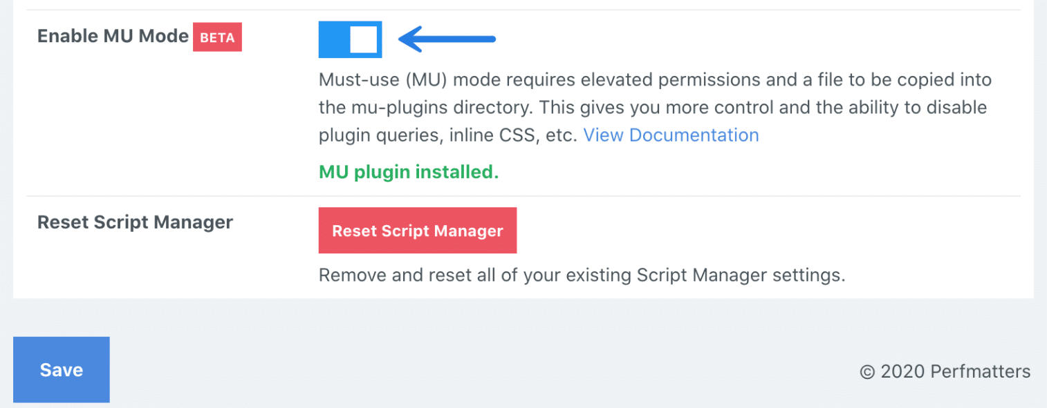 How to use the Script Manager's MU mode to disable WordPress plugins