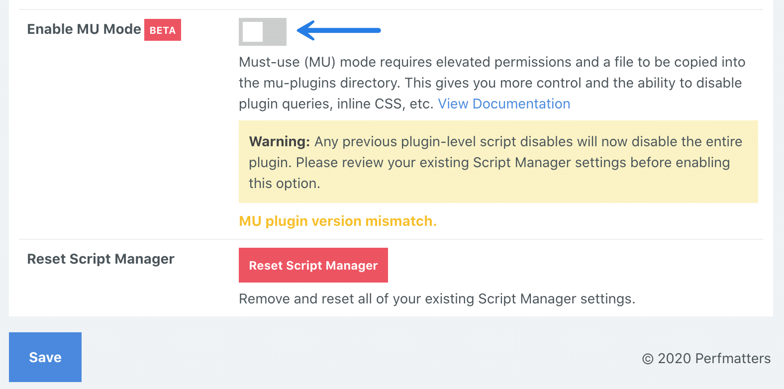 How to use the Script Manager's MU mode to disable WordPress plugins