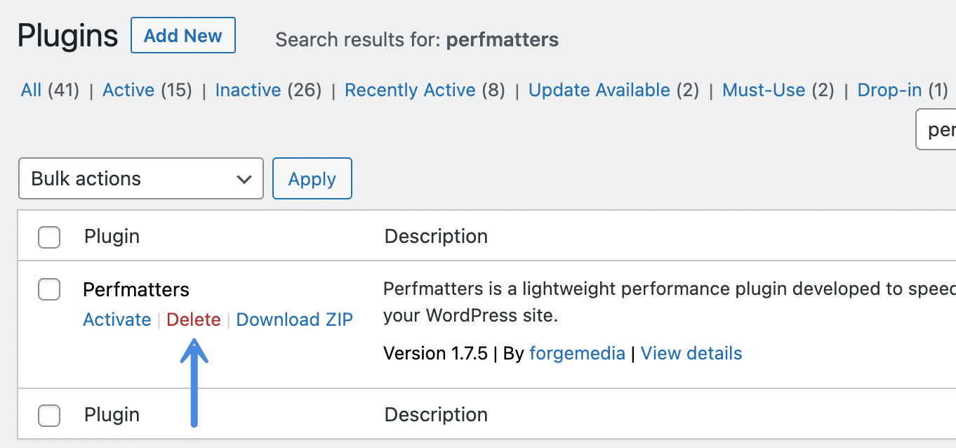 How to perform a clean uninstall of Perfmatters (quick and easy)