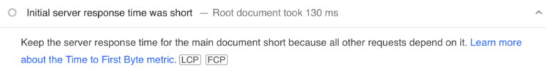 How to fix the "Reduce initial server response time" warning (TTFB)