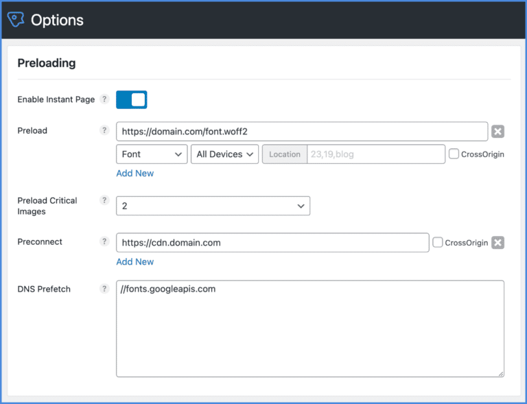Perfmatters features (quick-toggles, Script Manager, lazy loading, more)