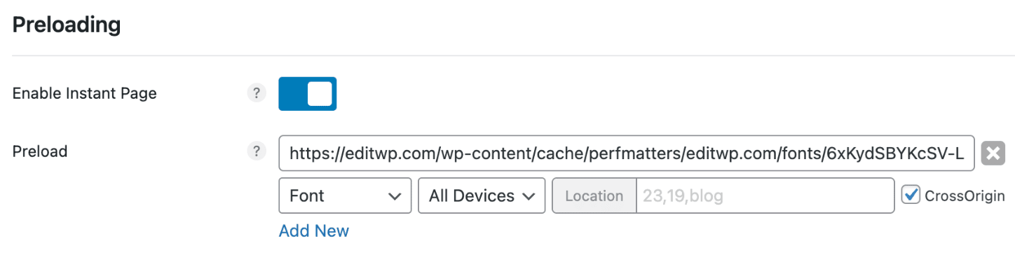 How to preload a resource in WordPress (a few simple clicks)