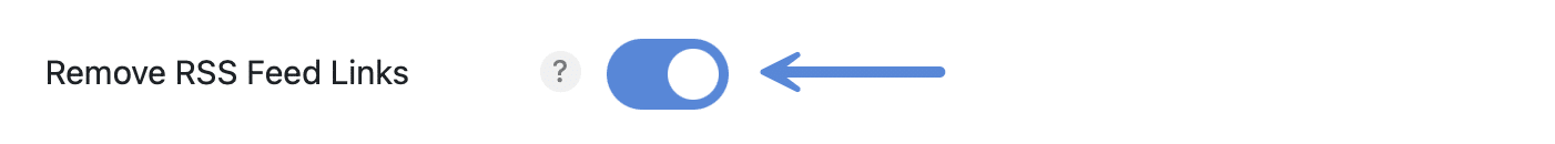 How to remove RSS feed links in WordPress (one-click)