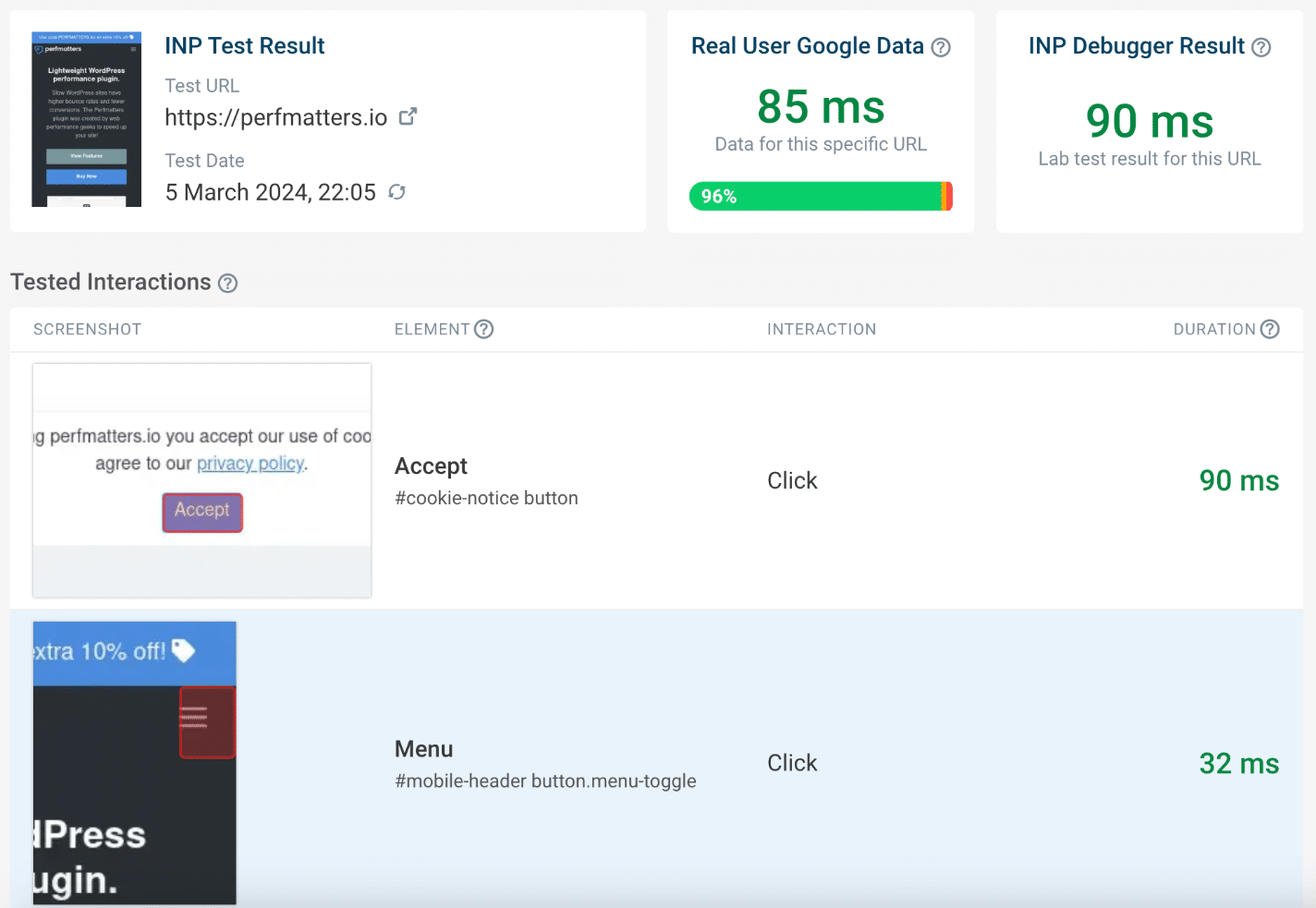 How to optimize Interaction to Next Paint (INP) in WordPress
