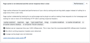 How to fix the "Reduce initial server response time" warning (TTFB)