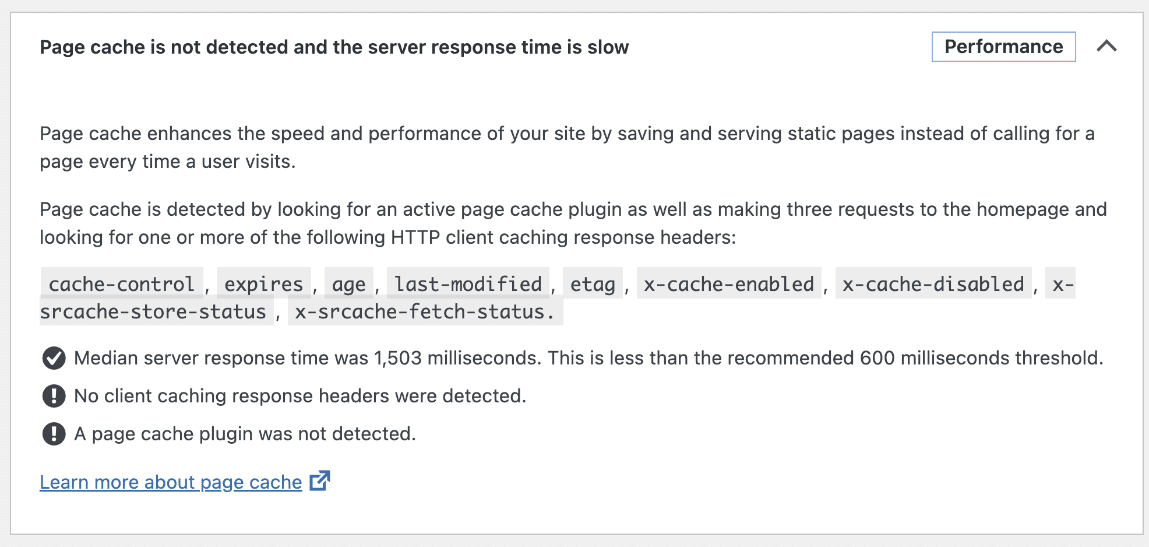 How to fix the "Reduce initial server response time" warning (TTFB)