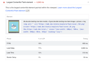 How to improve Largest Contentful Paint (LCP) for Core Web Vitals