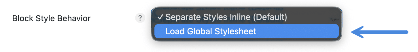 How to change the block style loading behavior in WordPress